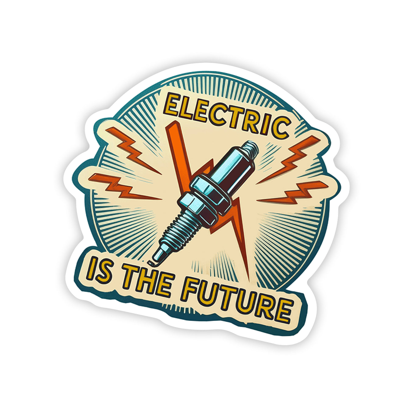 Electric Future Sticker – Classic Rides